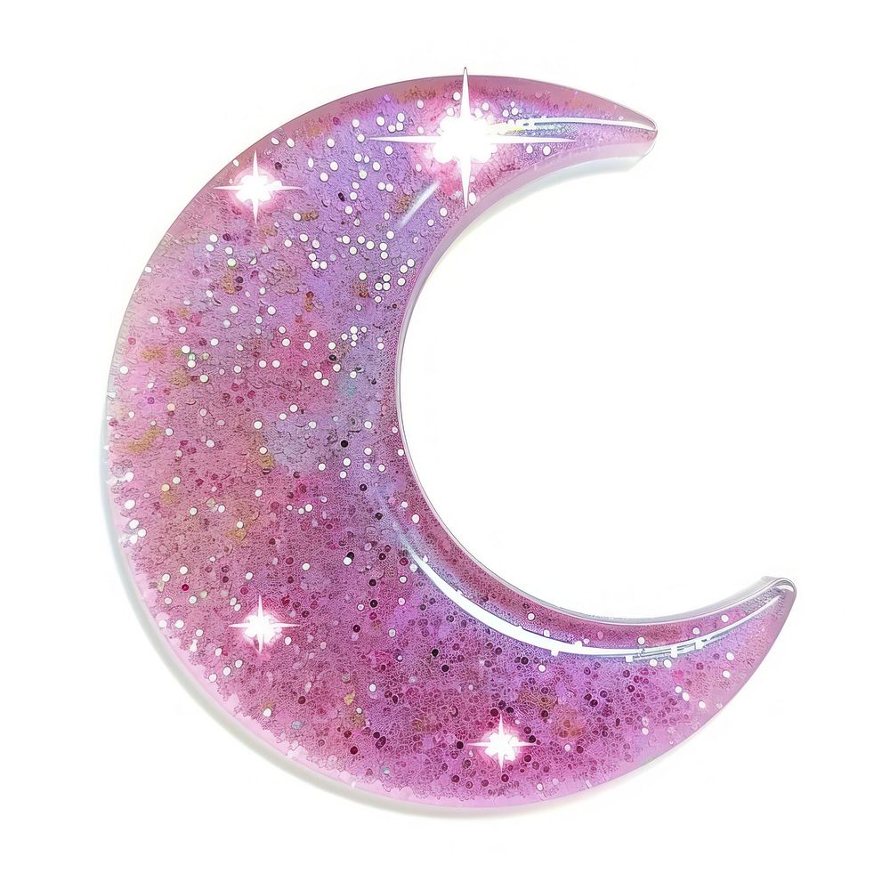 Glitter pastel pink half moon | Free Photo - rawpixel