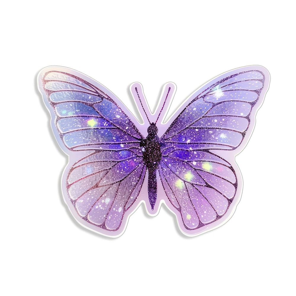 Glitter pastel purple butterfly accessories | Free Photo - rawpixel