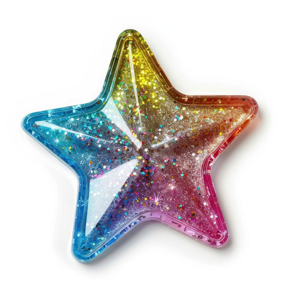 Glitter rainbow star symbol animal | Free Photo - rawpixel
