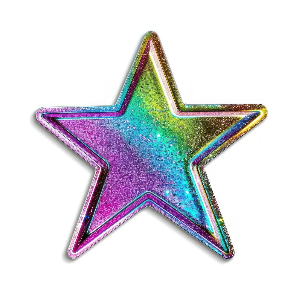 Glitter rainbow star accessories accessory | Free Photo - rawpixel