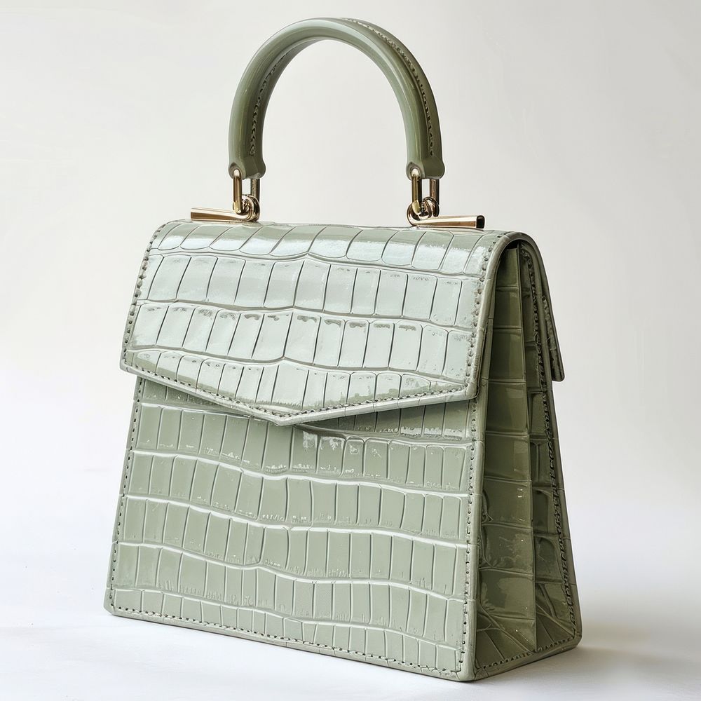 Elegant crocodile pattern handbag | Free Photo - rawpixel
