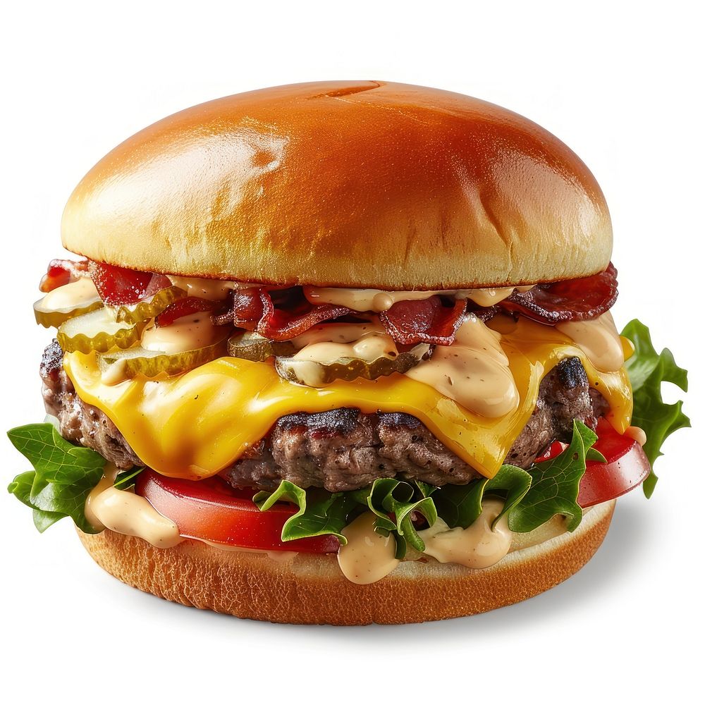 Juicy cheeseburger with fresh toppings | Free Photo - rawpixel