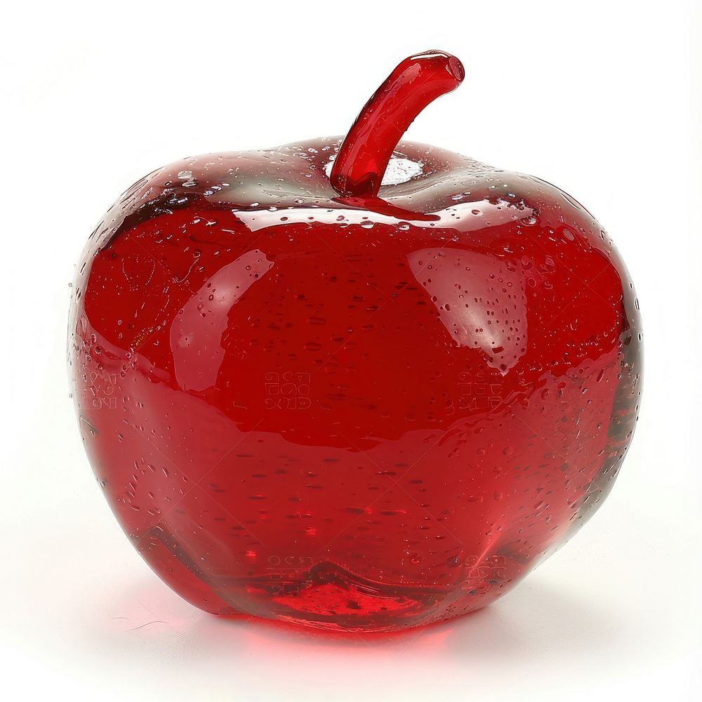 Shiny red glass apple sculpture | Free Photo - rawpixel