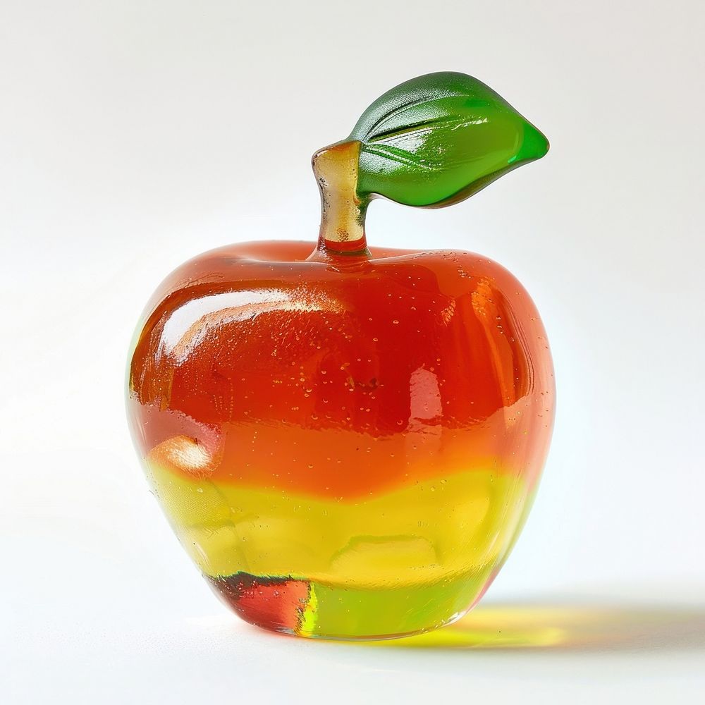Colorful glass apple sculpture | Free Photo - rawpixel