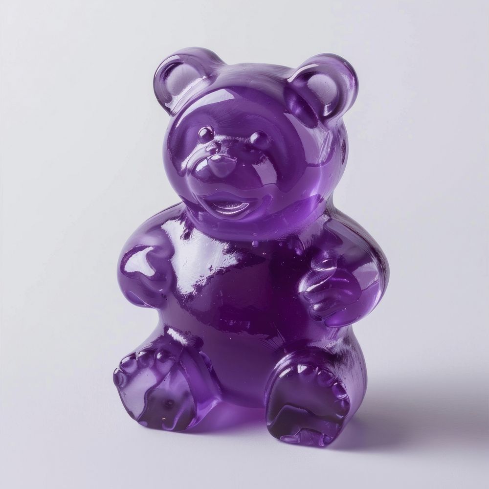 Purple gummy bear figurine | Free Photo - rawpixel