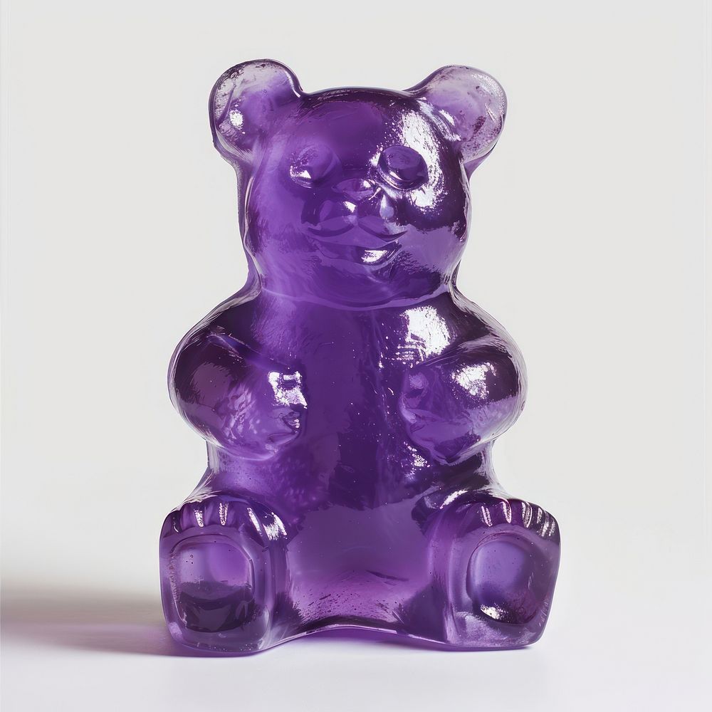 Purple gummy bear candy sculpture | Free Photo - rawpixel