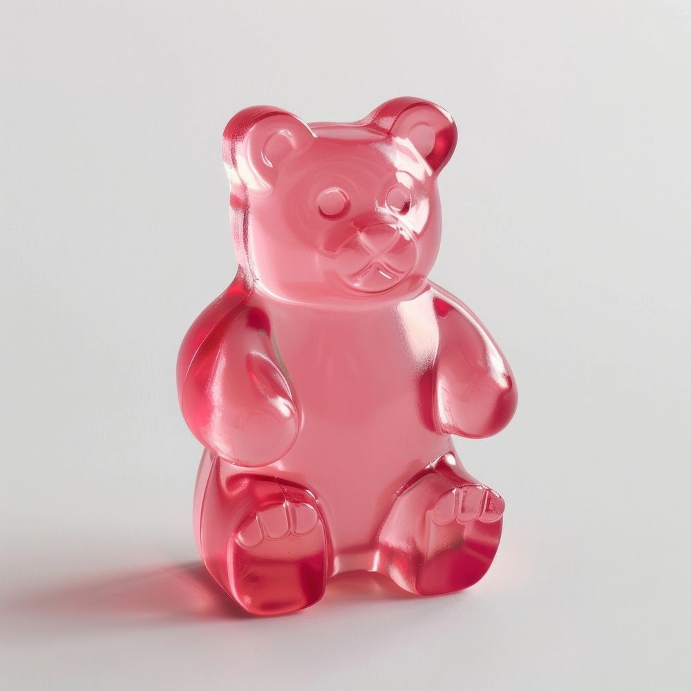 Translucent pink gummy bear candy | Free Photo - rawpixel