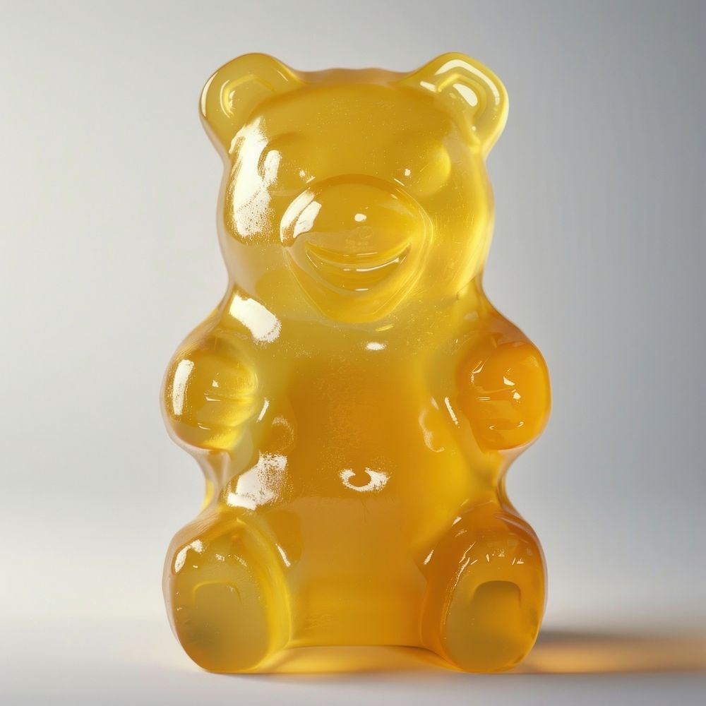 Shiny yellow gummy bear candy | Free Photo - rawpixel
