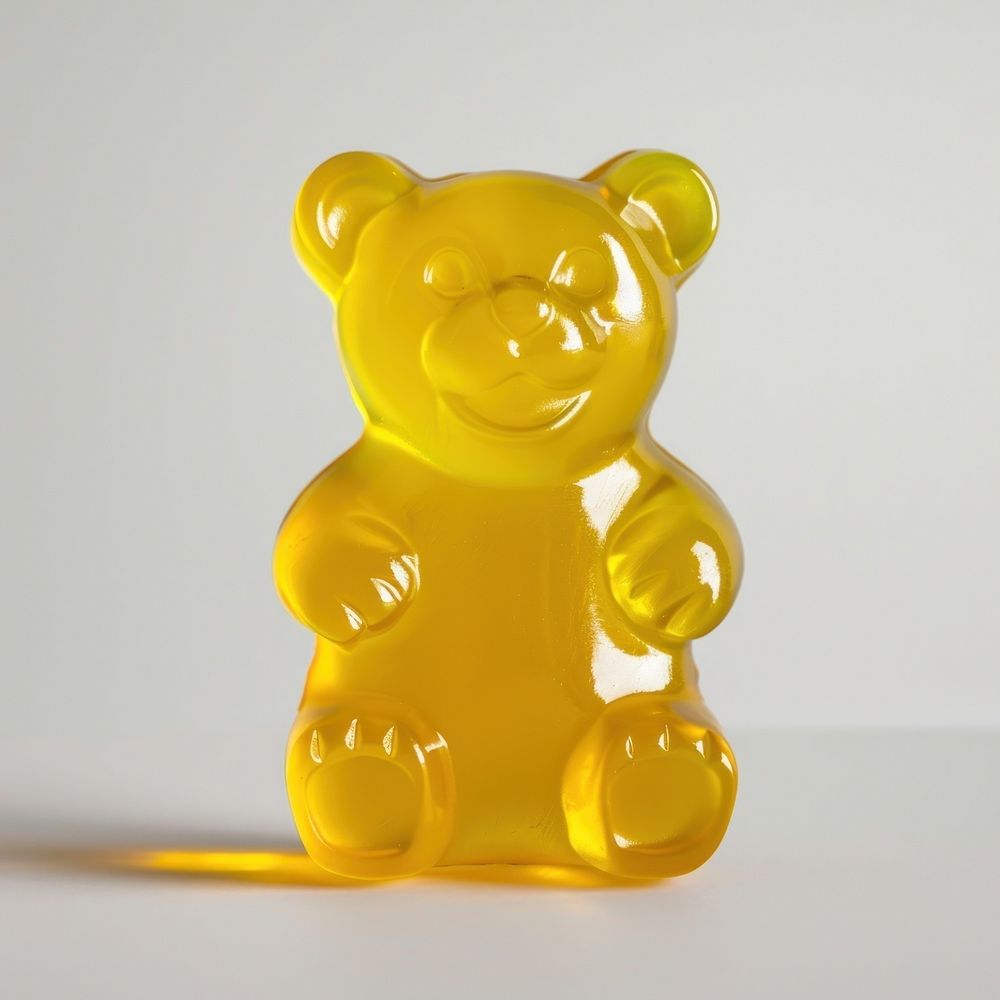 Yellow gummy bear candy sculpture | Free Photo - rawpixel