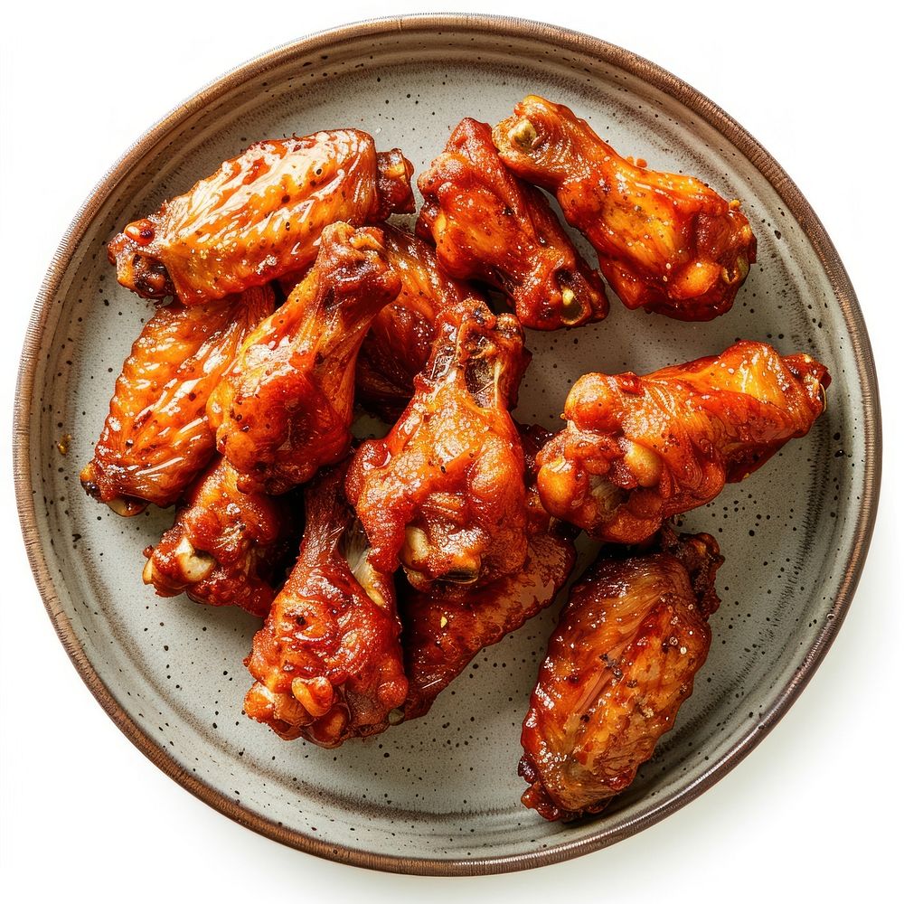 Delicious spicy chicken wings platter | Free Photo - rawpixel