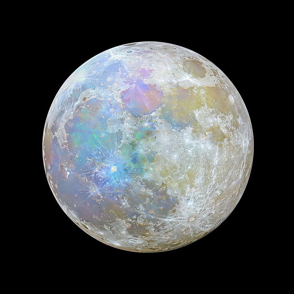 Colorful full moon in space | Free Photo - rawpixel