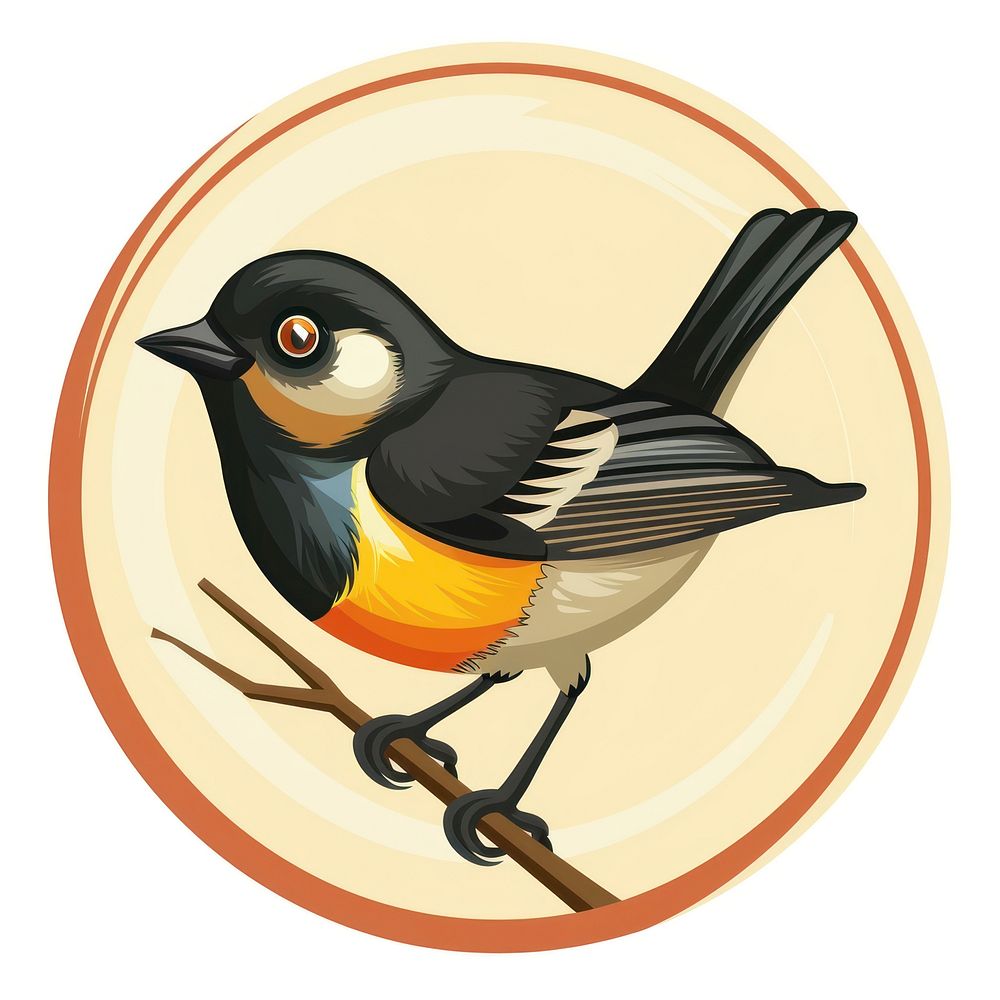Bird logo badge bird animal | Free Photo Illustration - rawpixel