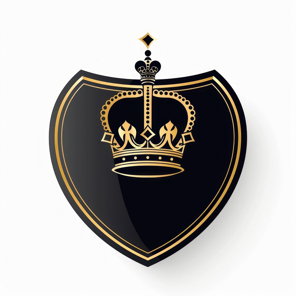 Crown logo badge blackboard shield | Free Photo Illustration - rawpixel