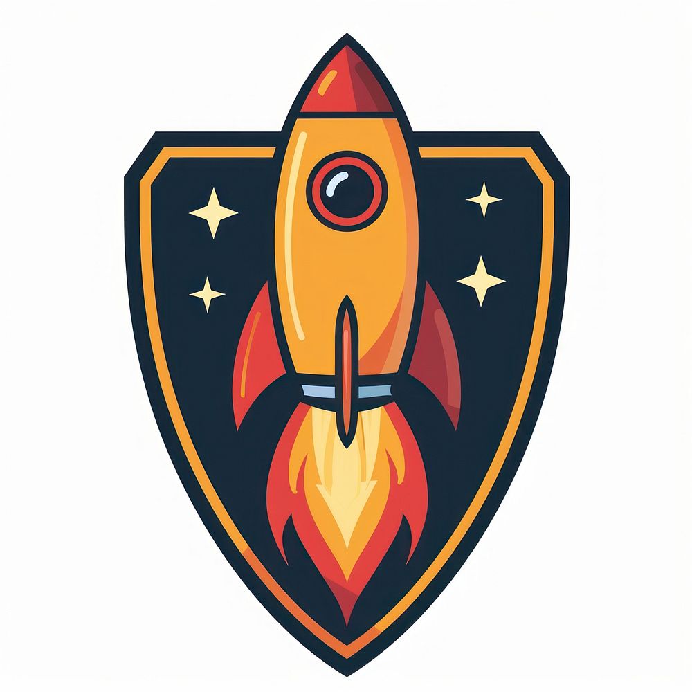 Rocket logo badge dynamite weaponry | Free Photo Illustration - rawpixel