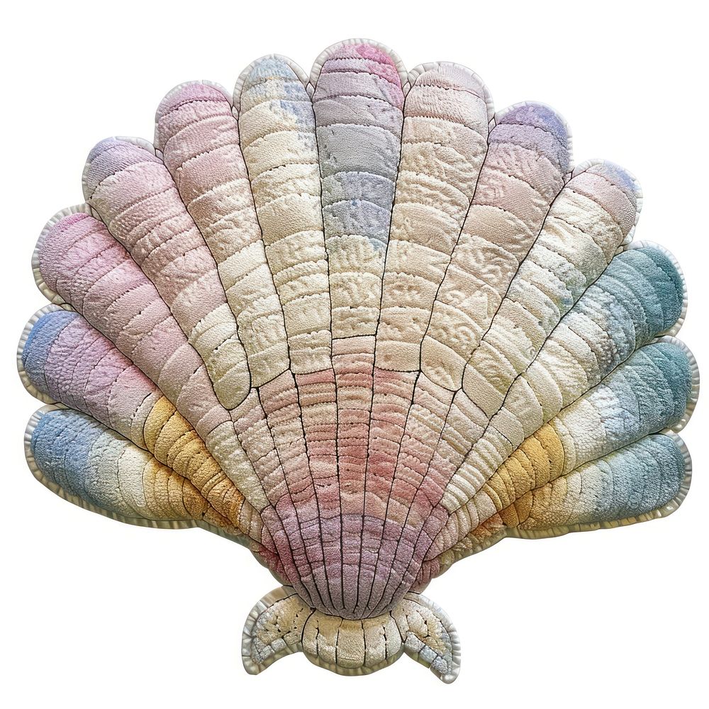 Colorful quilted seashell decor | Free Photo - rawpixel
