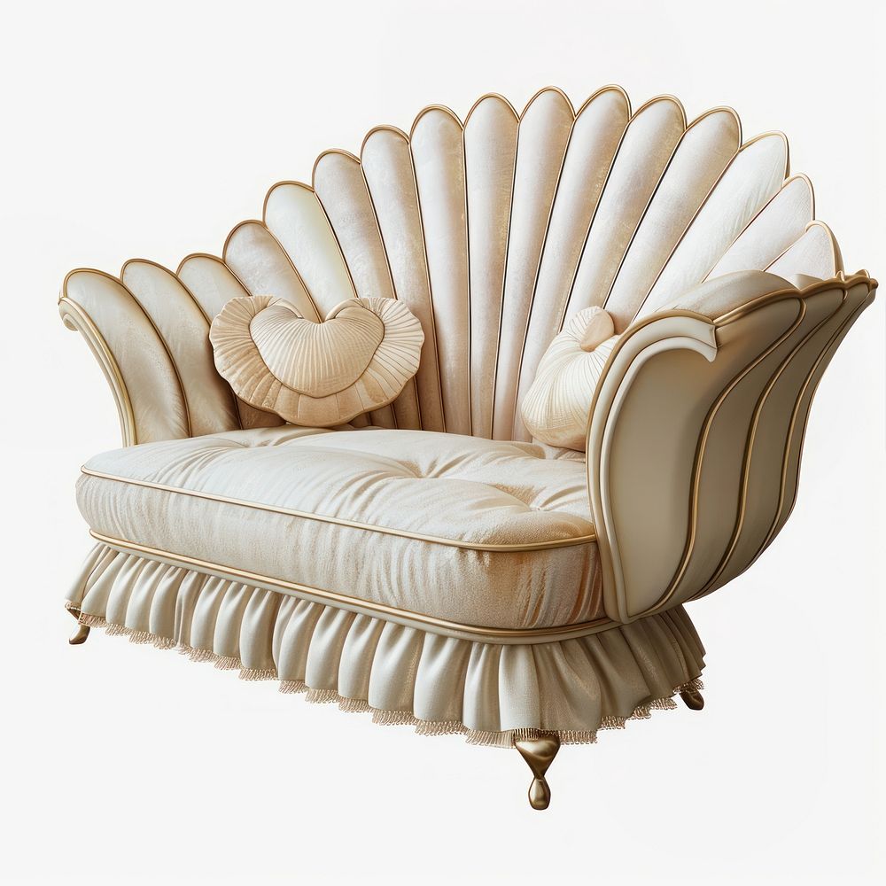 Elegant vintage shell-shaped sofa | Free Photo - rawpixel
