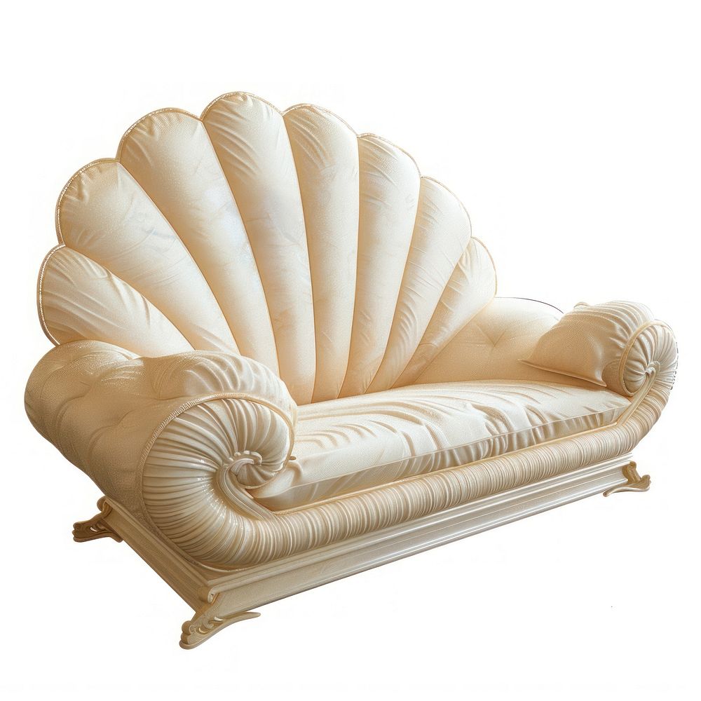 Elegant seashell-inspired luxury sofa | Free Photo - rawpixel
