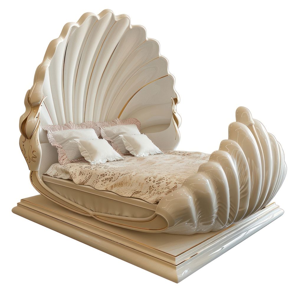 Luxurious seashell bed design | Free Photo - rawpixel