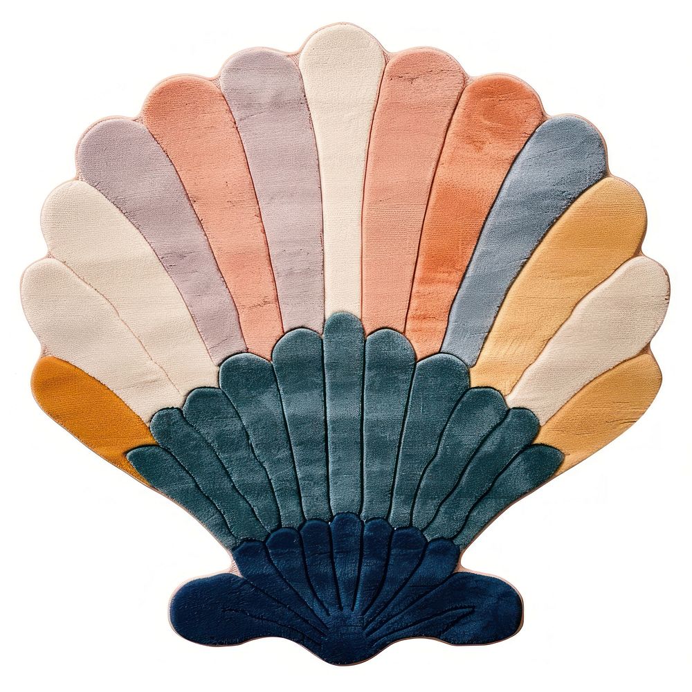 Colorful seashell shaped rug | Free Photo - rawpixel