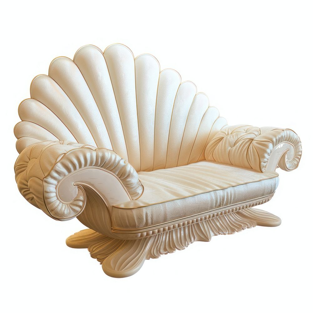 Elegant seashell-inspired luxury sofa | Free Photo - rawpixel