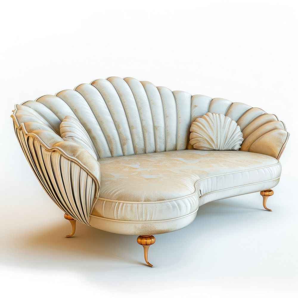 Elegant vintage shell-shaped sofa | Free Photo - rawpixel