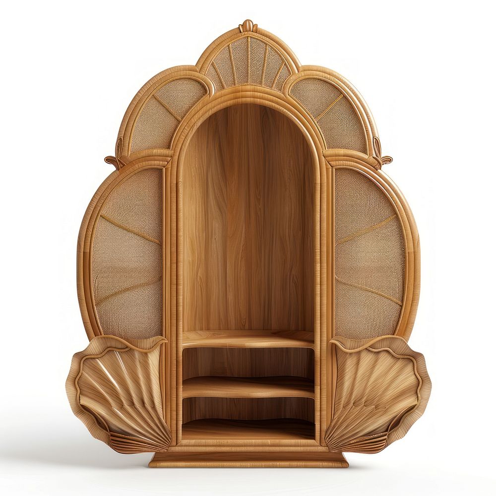 Elegant wooden shell-shaped cabinet | Free Photo - rawpixel
