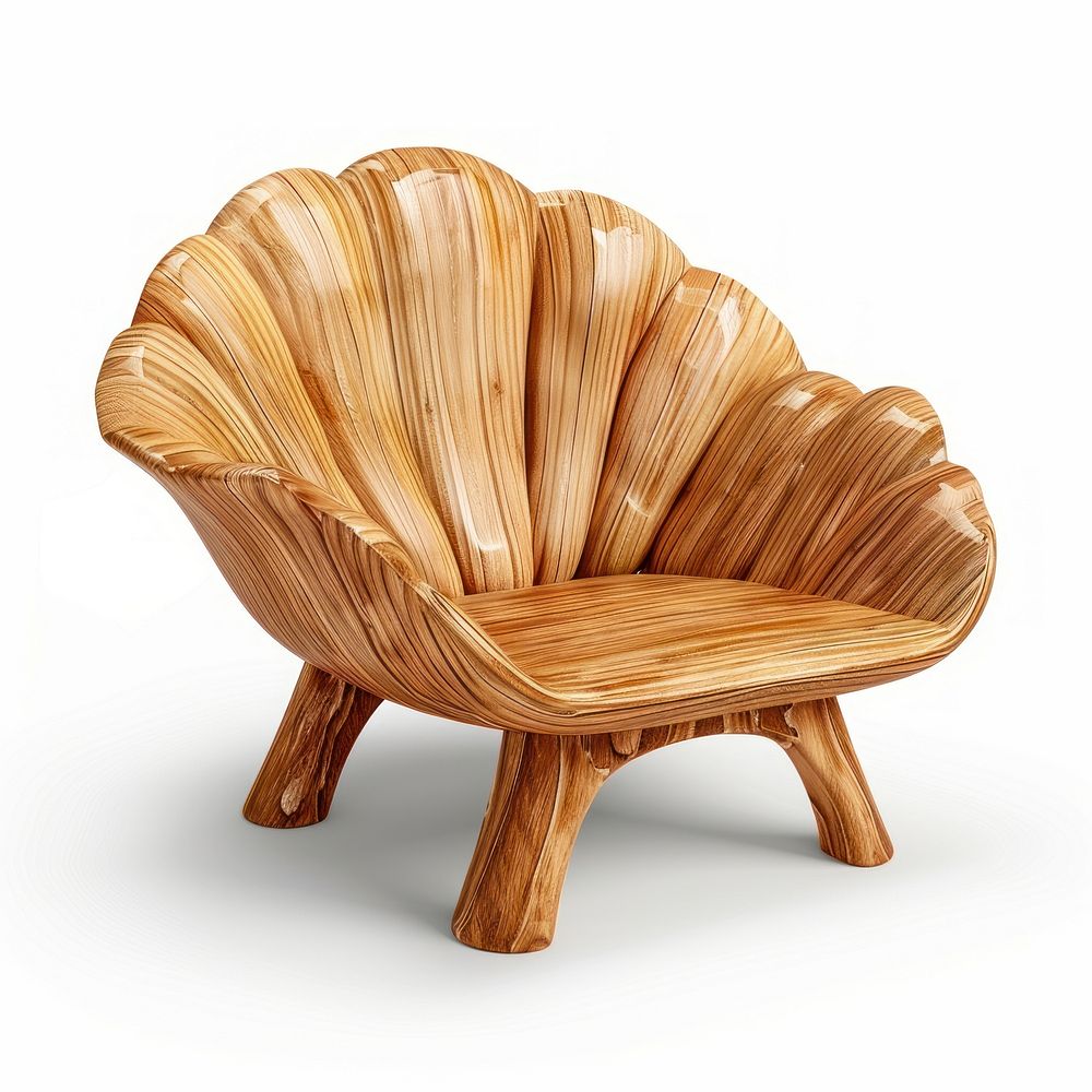 Elegant wooden shell chair | Free Photo - rawpixel