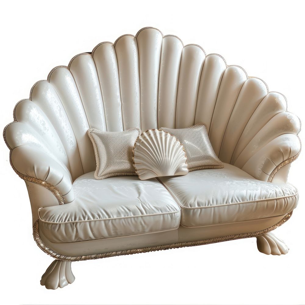 Elegant seashell-inspired luxury sofa | Free Photo - rawpixel