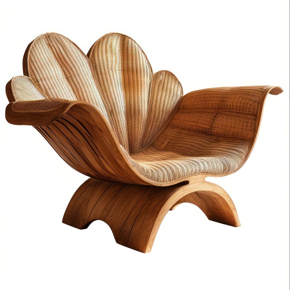 Elegant wooden flower-shaped chair | Free Photo - rawpixel