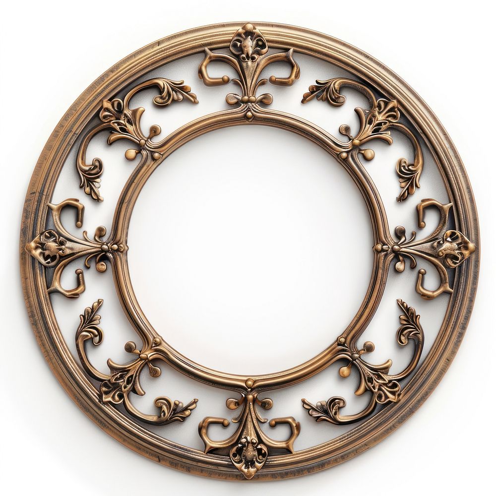 Elegant ornate round frame | Free Photo - rawpixel