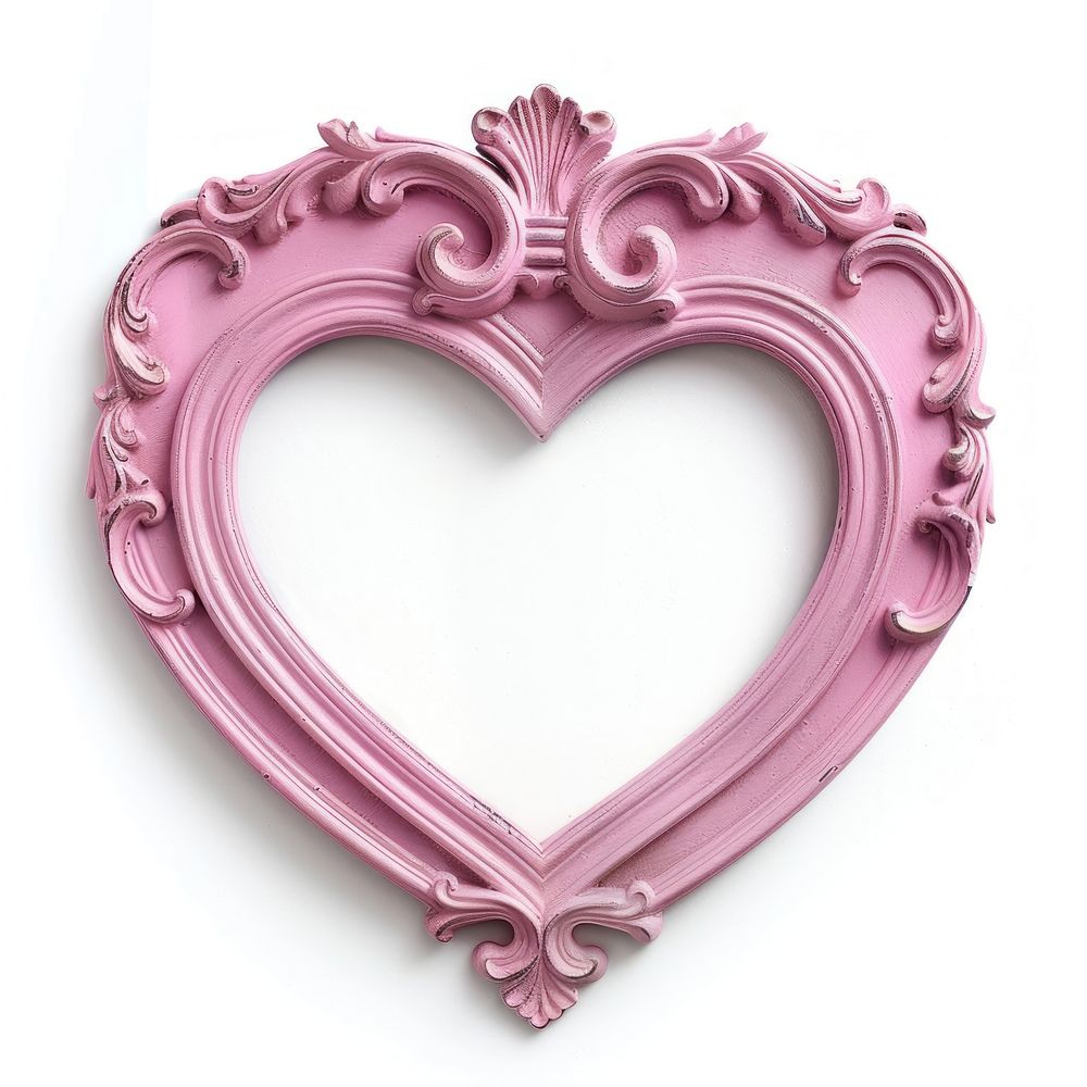 Elegant pink heart-shaped frame | Free Photo - rawpixel