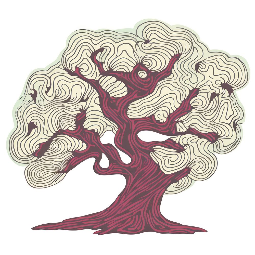 vector graphic tree illustrated painting | Free Photo Illustration ...