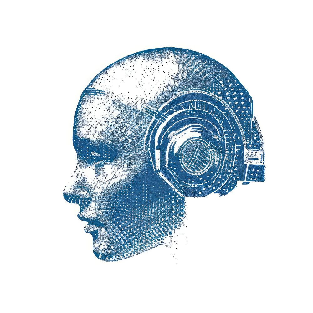 Futuristic digital human head illustration | Free Photo Illustration ...