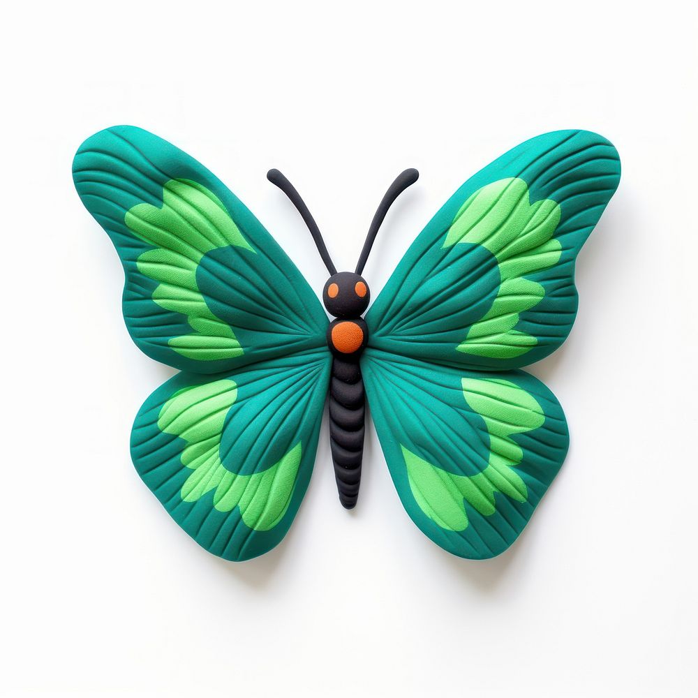 Colorful clay butterfly illustration | Free Photo Illustration - rawpixel