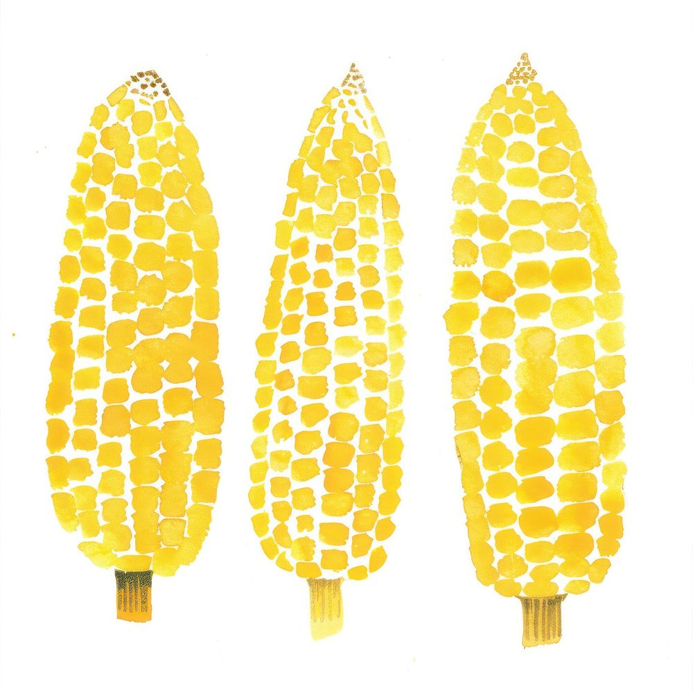 Bright watercolor corn illustration | Free Photo Illustration - rawpixel
