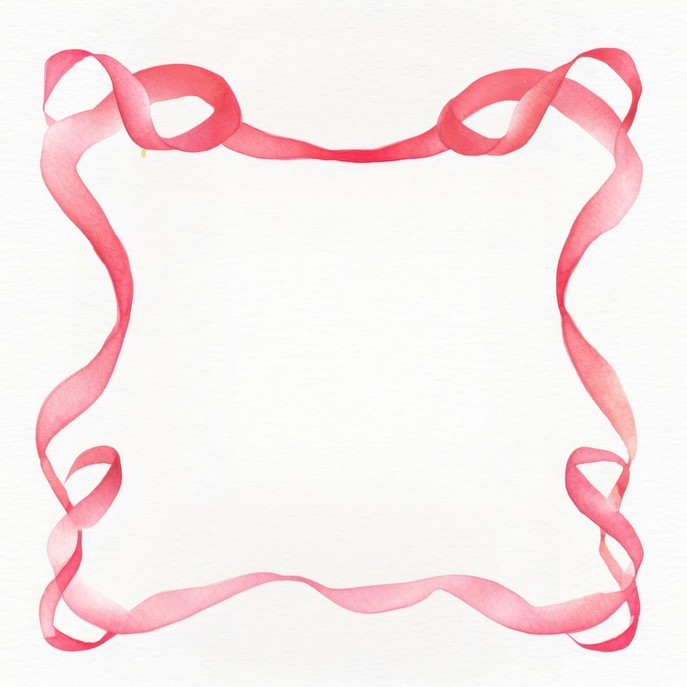 Elegant pink ribbon frame illustration | Free Photo Illustration - rawpixel