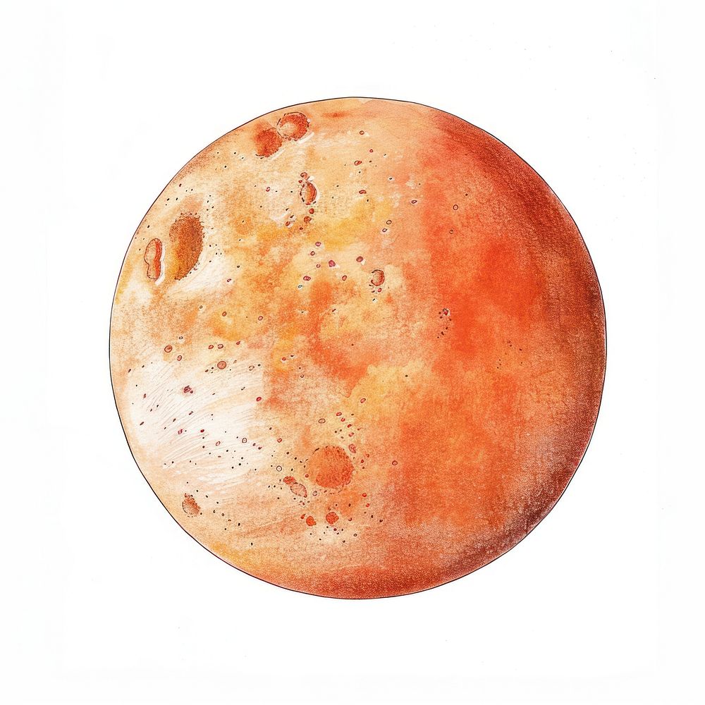 Mars watercolor planet illustration | Free Photo Illustration - rawpixel