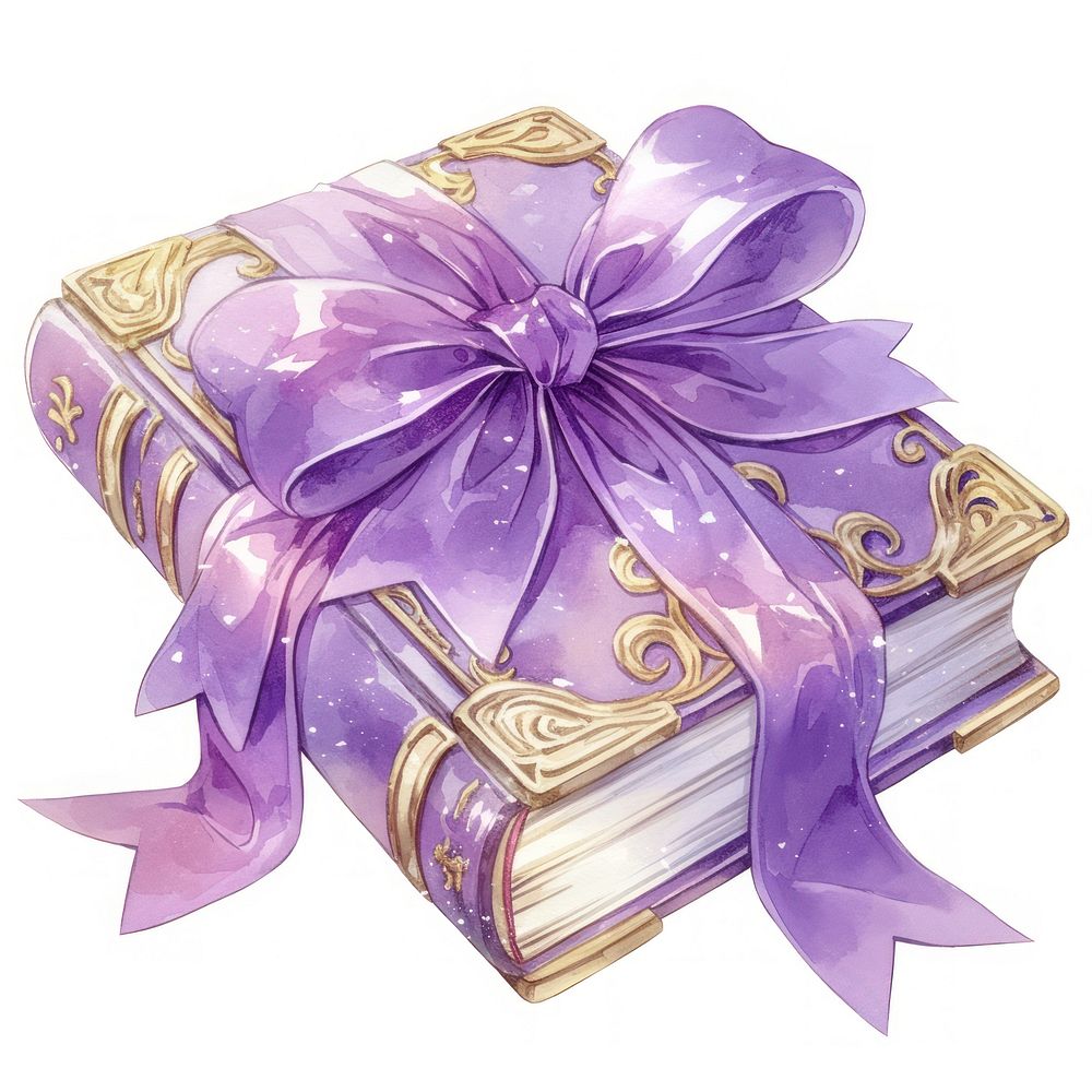 Purple coquette book gift box | Free Photo Illustration - rawpixel