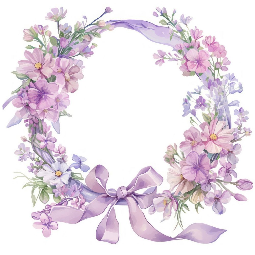 Purple coquette frame art graphics | Free Photo Illustration - rawpixel