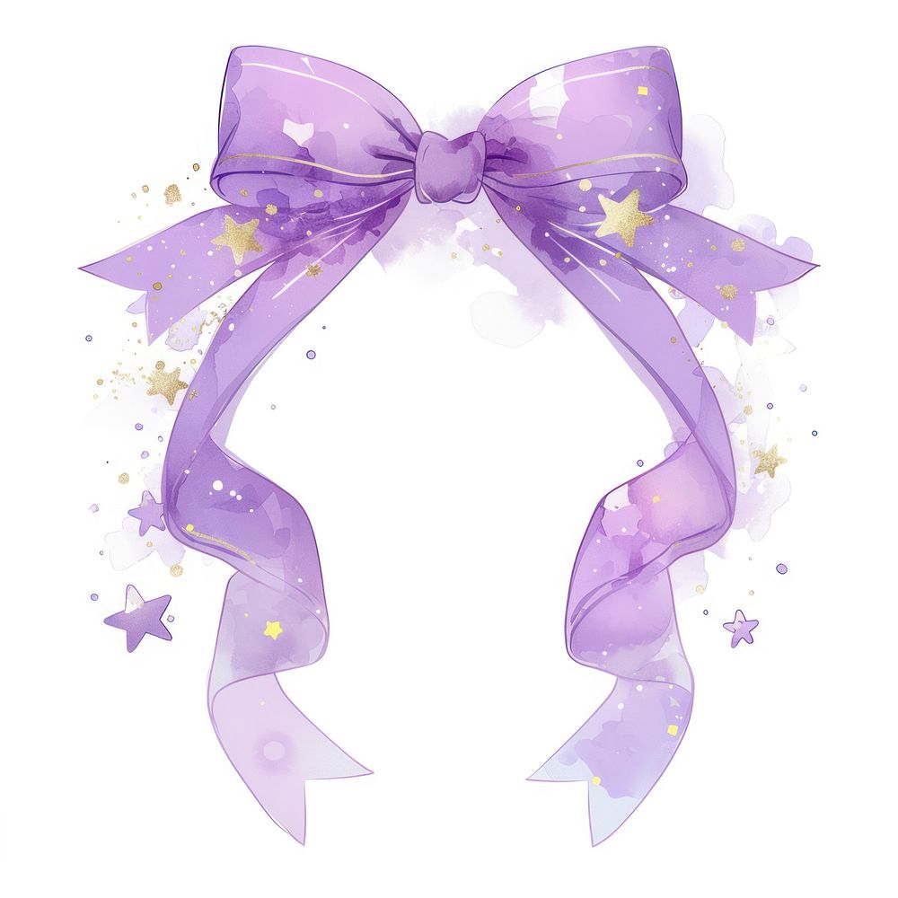 Purple ribbon frame tie accessories | Free Photo Illustration - rawpixel