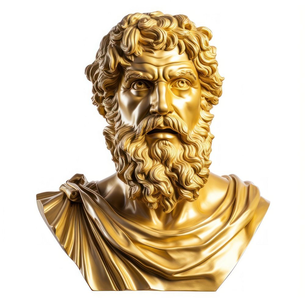 Golden classical Greek statue bust | Free Photo - rawpixel