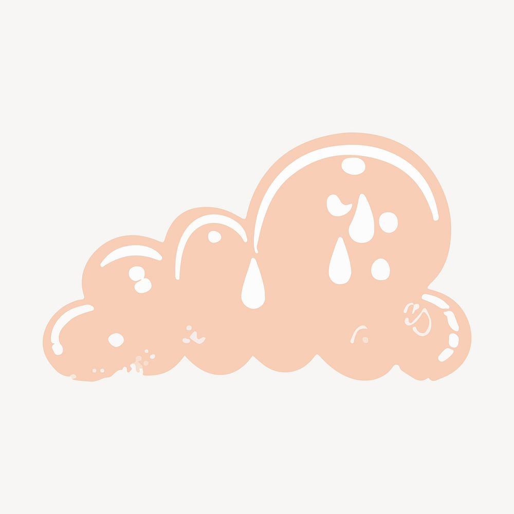 beige cloud illustration vector | Free Vector - rawpixel