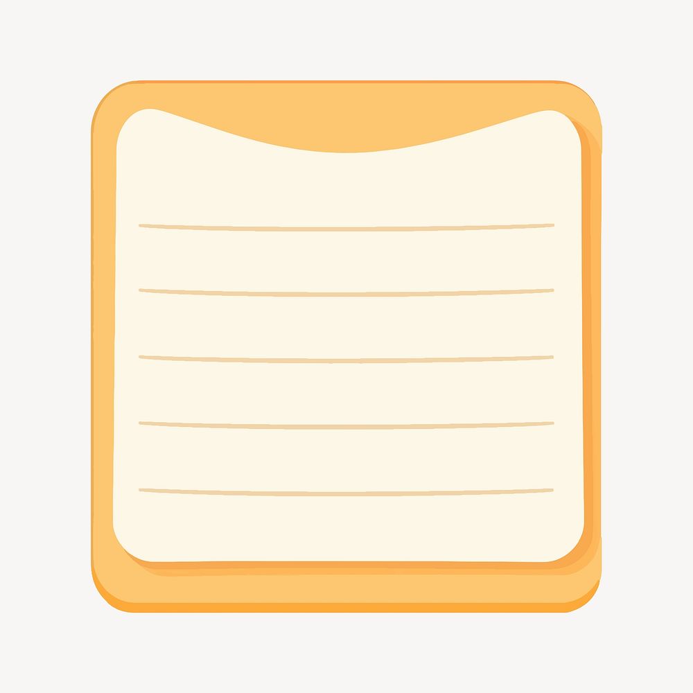 Bread sticky notes illustration vector | Free Vector - rawpixel
