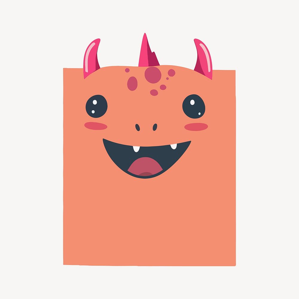 Cute monster sticky notes illustration | Free Photo Illustration - rawpixel