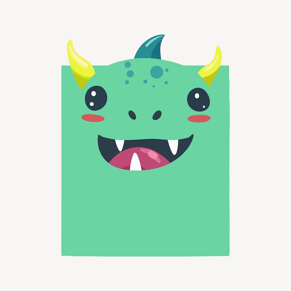 Cute monster sticky notes illustration | Free Photo Illustration - rawpixel