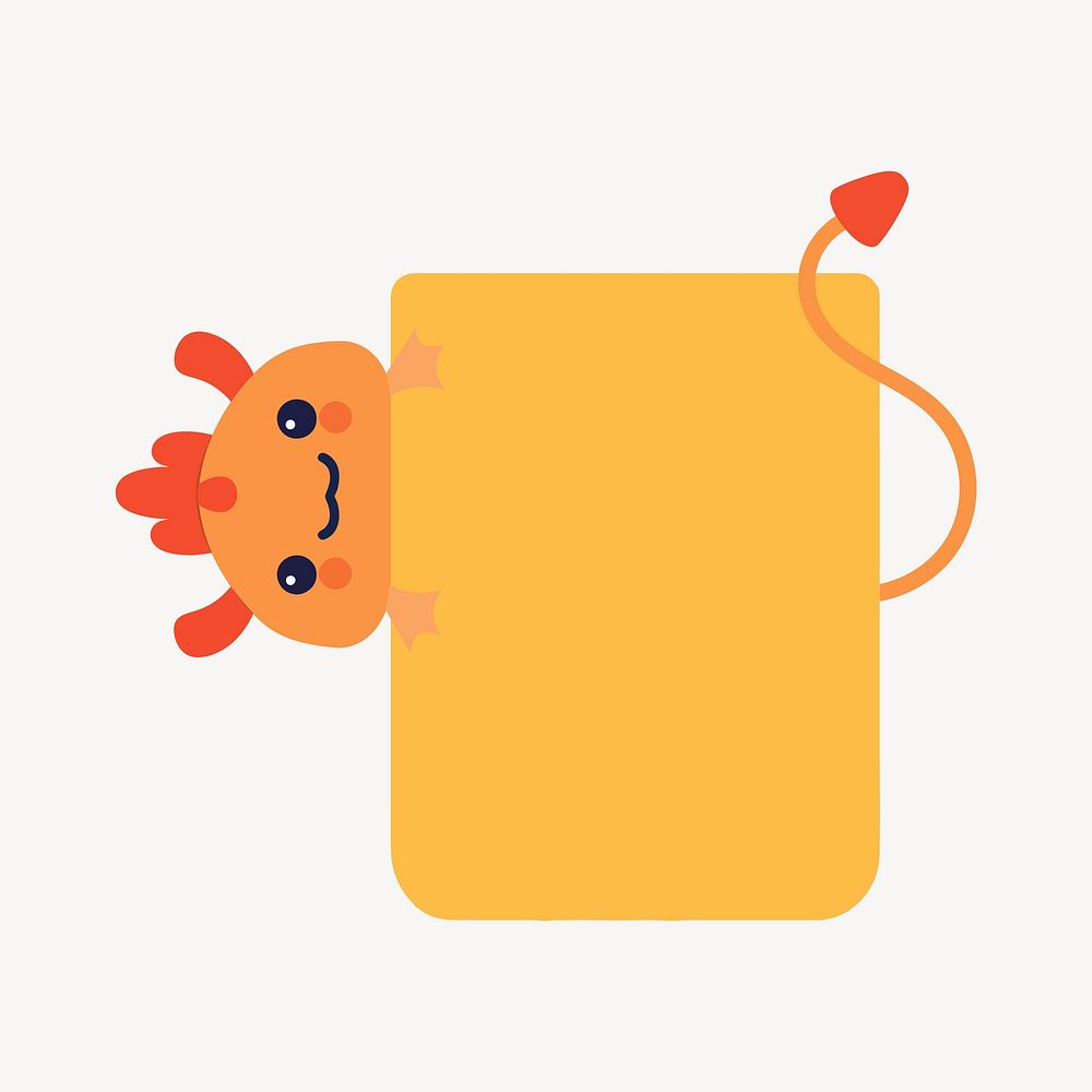 Cute monster sticky notes illustration | Free Vector - rawpixel