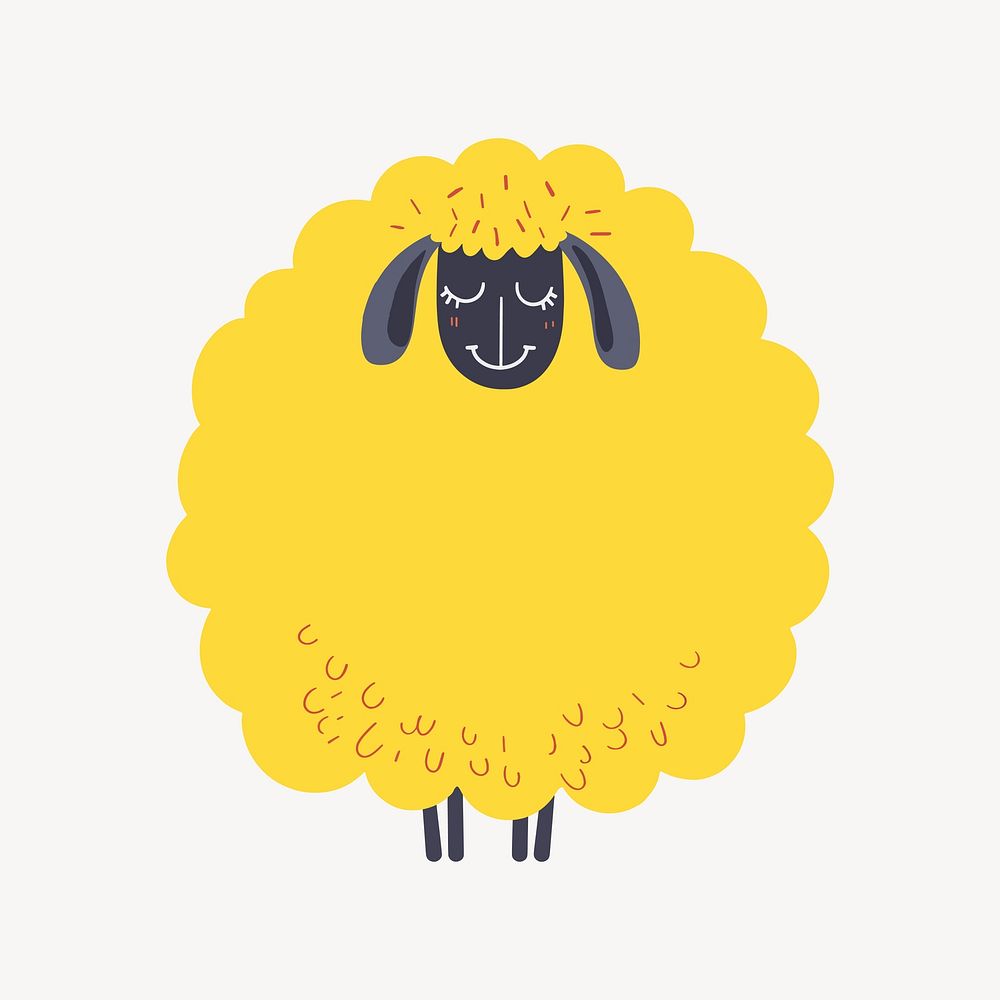 Cute sheep sticky notes illustration | Free Vector - rawpixel