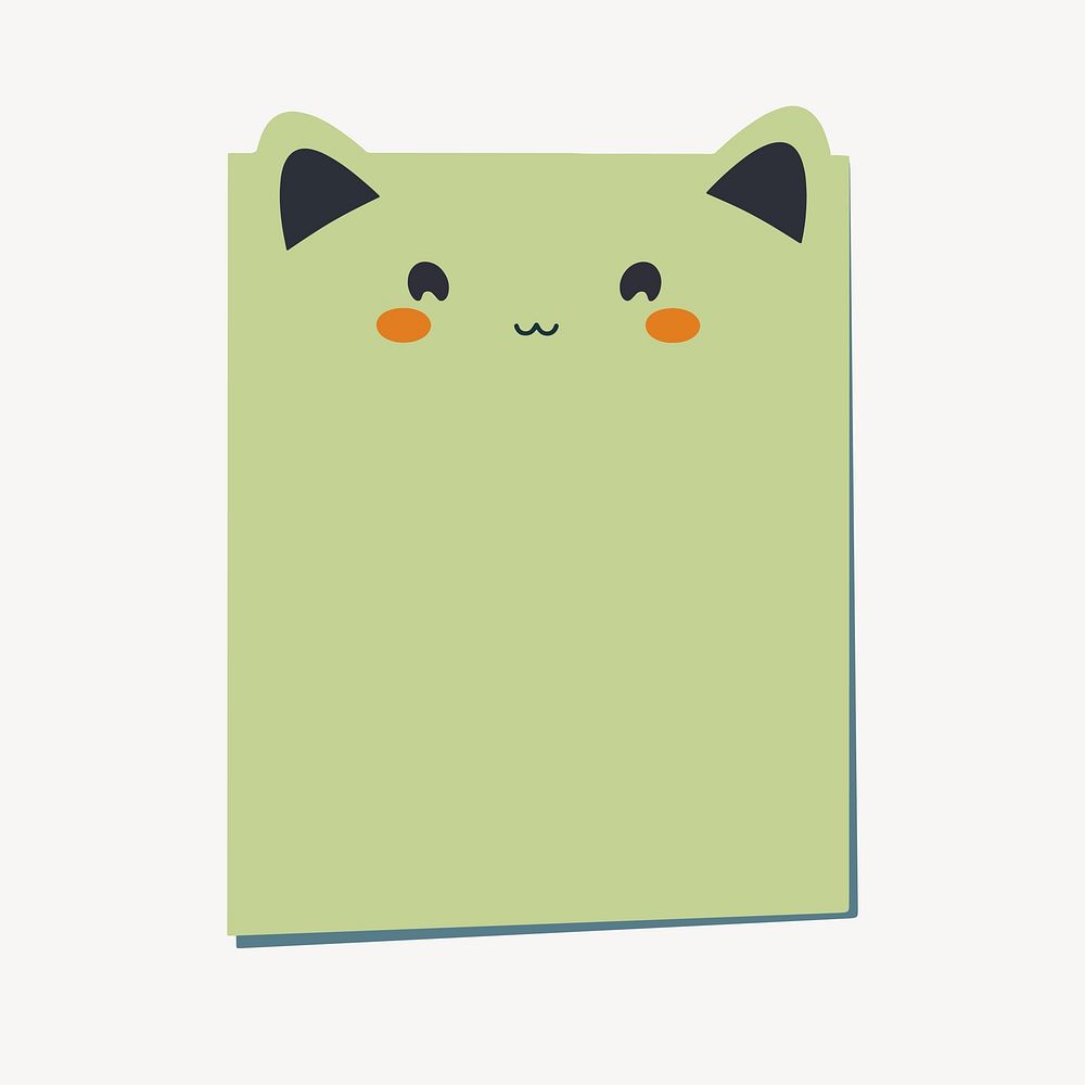 Cute cat sticky notes illustration | Free Photo Illustration - rawpixel