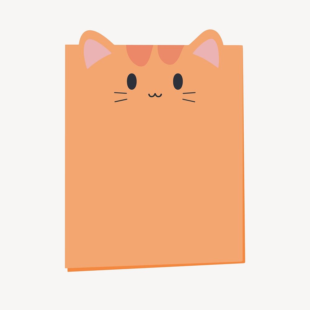 Cute cat sticky notes illustration | Free Photo Illustration - rawpixel