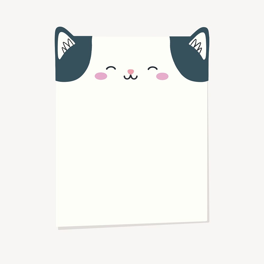 Cute cat sticky notes illustration | Free Photo Illustration - rawpixel